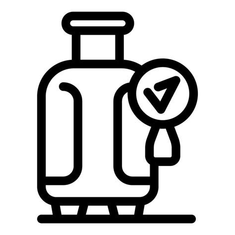 Checked Baggage Passing Quality Control In Airport 67733872 Vector Art