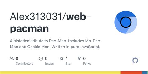 Github Alex Web Pacman A Historical Tribute To Pac Man