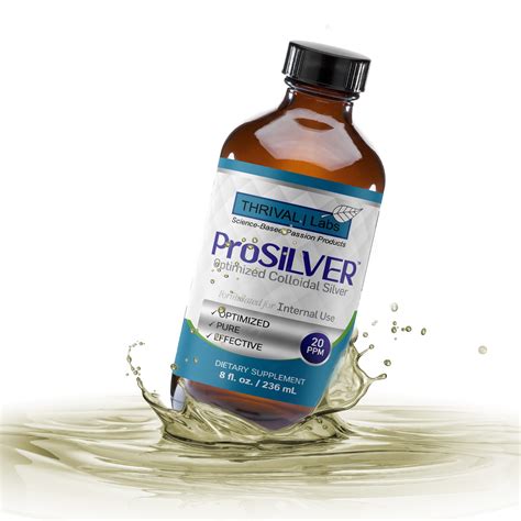 Prosilver Blue Label Colloidal Silver Liquid 8oz 20 Ppm Optimized