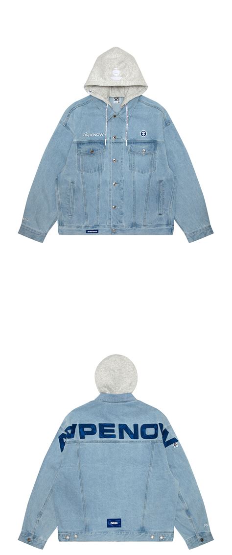 에이프 나우 라이트 웨이트 코튼 자켓 라이트 블루 Aape Kream