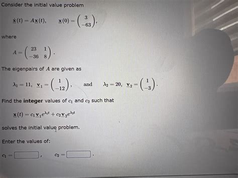 Answered Consider The Initial Value Problem X Bartleby