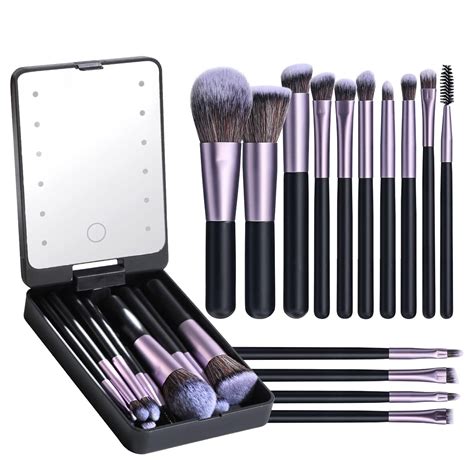 Moda Insta Glow 2pc Purple Makeup Brush Set