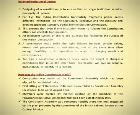 Class 11 Constitution Why And How Reference Notes