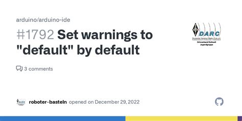 Set Warnings To Default By Default Issue 1792 Arduino Arduino