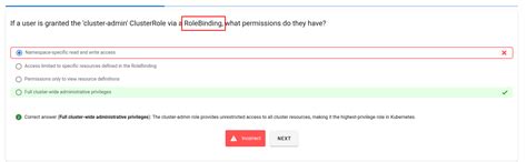 Kcsa Question If A User Is Granted The Cluster Admin Clusterrole