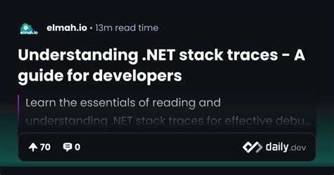 Sylvestre Seni On Linkedin Understanding Net Stack Traces A Guide