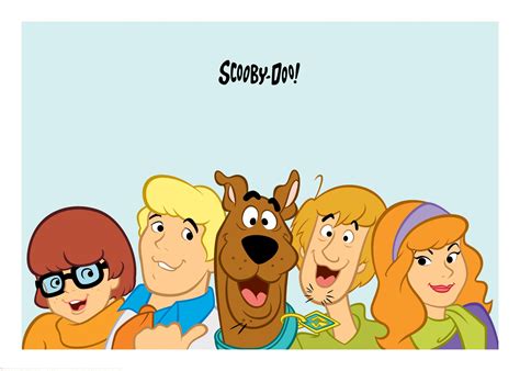 Scooby Doo™ Gang Poster With Cartoon Characters Poster Store Uk