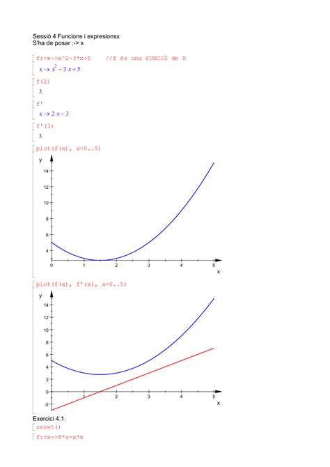 Matemàtiques Sessió 4 Matlab Docsity