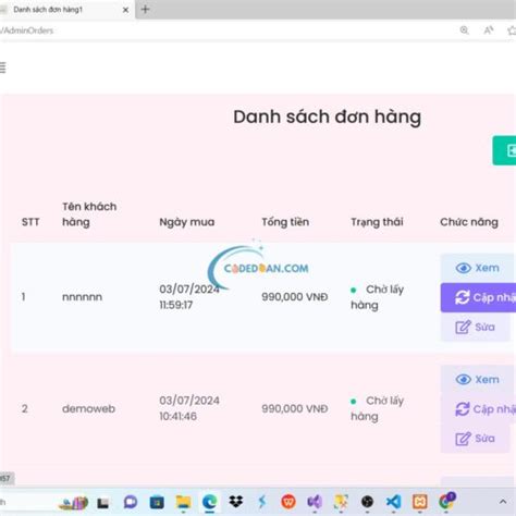 Website Mvc Core Quản Lý Bán Hàng Thời Trang Có Báo Cáo Sàn