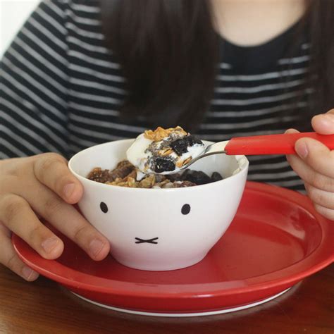미피 Miffy 미피 국산 도자기 화이트 밥공기 그릭요거트볼 시리얼볼 장국그릇 위시버킷