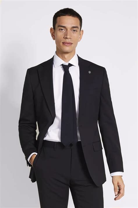 Ted Baker Tailored Fit Black Twill Jacket Buy Online At Moss