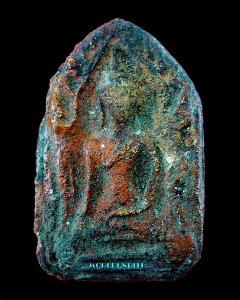 พระขุนแผนเนื้อดิน หลังกุมารทอง บรรจุลงกรุ หลวงพ่อกวย วัดโฆสิตาราม จ ชัยนาท พระเครื่อง พระแท้