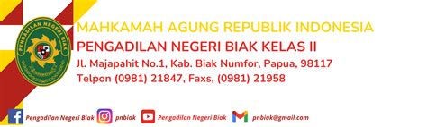 Sertifikat Akreditasi Pengadilan Negeri Biak