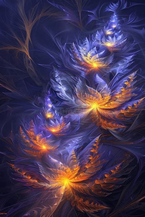 Celestial Galaxy Abstract Art Swirling Clouds In Deep Blues Golden