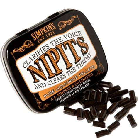 Simpkins Nipits Original Pure Liquorice Pellets 12g