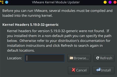 Cant Run Vmware Player Due To Kernel Headers