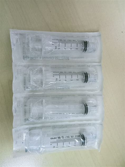 Nipro 5ml Syringe Without Needle Health And Nutrition Medical Supplies