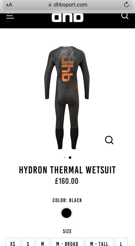 Dhb Hydron Thermal Wetsuit Size S In Uddingston Glasgow Gumtree