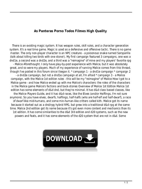 Fillable Online As Panteras Porno Todos Filmes High Quality De