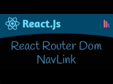 Navlink ActiveClassName React Router YouTube