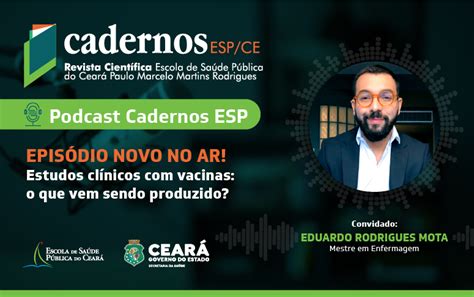 Novo Episódio Do Podcast “cadernos Esp” Aborda Estudos Clínicos Com