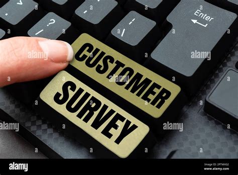 Handwriting Text Customer Survey Internet Concept Source To Obtain Information About Consumer