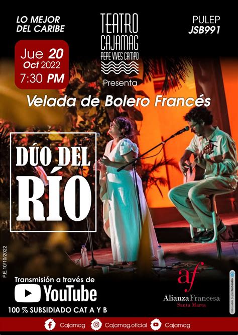 Lo Mejor Del Caribe Velada De Bolero Francés Dúo Del Río Cajamag