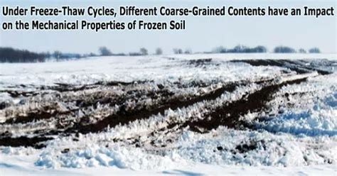 Under Freeze Thaw Cycles Different Coarse Grained Contents Have An