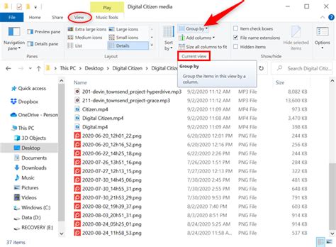 How To Sort Group And Filter Files And Folders In Windows 10s File