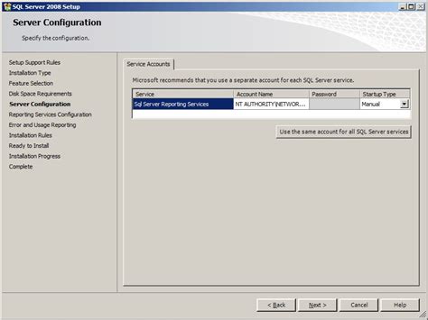 installing adding feature ssrs to an existing sql installation