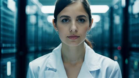 Woman It Specialist Engineer System Administrator Server Room Backend Software Hardware Female