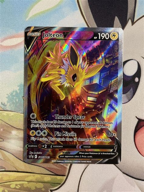 Jolteon V Alt Art Swsh Black Star Promo Swsh183 Full Art Pokémon Tcg