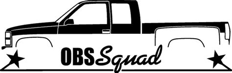 Obs Squad Pickup Truck Decal Sticker For Chevrolet Silverado Extended