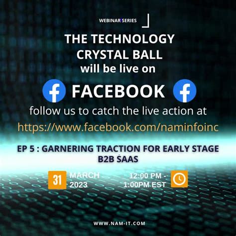 Nam Info Inc On Linkedin Webinar Facebooklive Saas B2bsaas Saassales