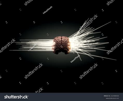 Concept Showing Light Rays Exiting Human Stock Illustration Shutterstock