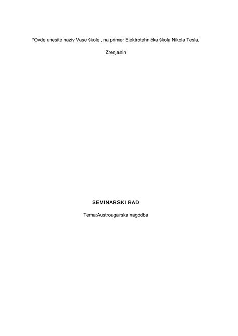 Austro Ugarska Nagodba Pdf