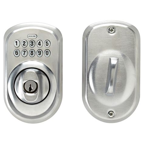 Schlage Keypad Deadbolt Plymouth Satin Chrome 90131 Rona
