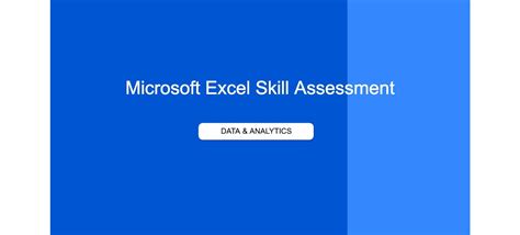 Excel Skills Assessment Find Your Proficiency Level Coursera