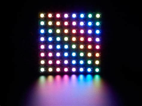 Flexible 8x8 Neopixel Rgb Led Matrix The Pi Hut