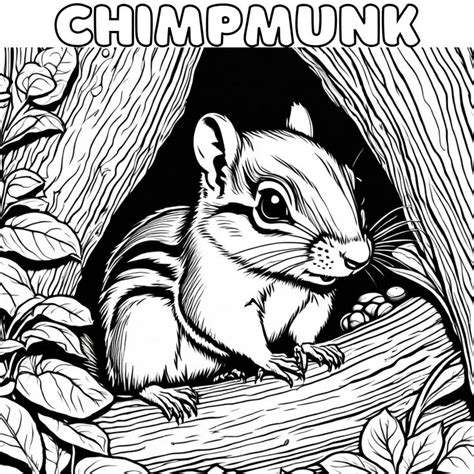 Chimpunk In 2025 Colouring Pages Animal Coloring Pages Coloring Books