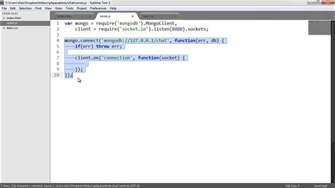 Nodejs Real Time Chat Inserting Data Part 47 Youtube