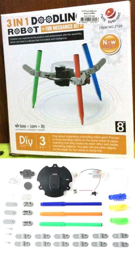 หุ่นยนต์วาดรูป 3 in 1 บ้านแฝดน้อยของเล่นเสริมพัฒนาการ