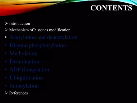 Histone Modifications Ppt