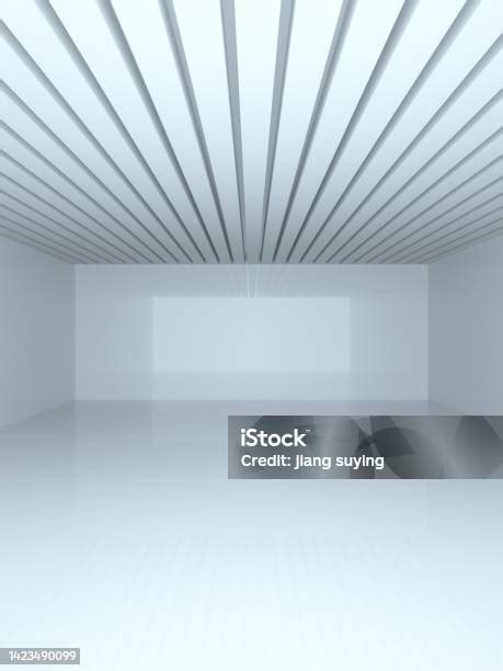 Struktur Arsitektur Virtual Yang Dirender Dalam 3d Foto Stok Unduh