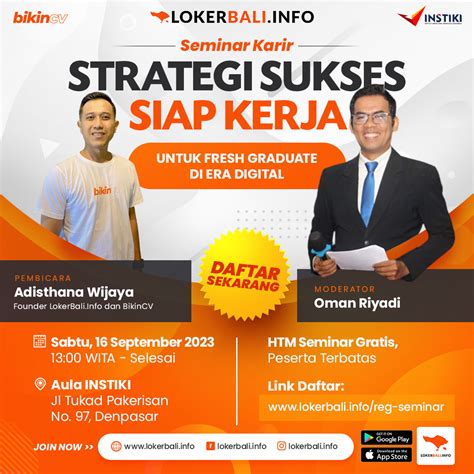 Registrasi Seminar LokerBali Info