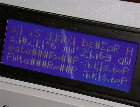 Garbled Lcd Screens