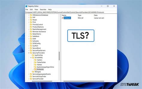 tls is not showing in the registry here s what to do