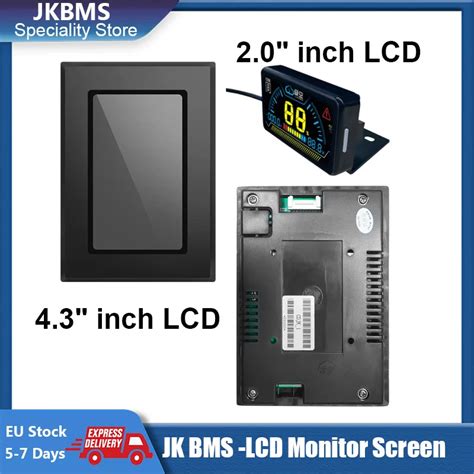 Jkbms Smart Bms Lcd Display 2 43 Inch Lithium Battery Bms Accessories