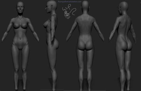 Wip Female Figure Polycount