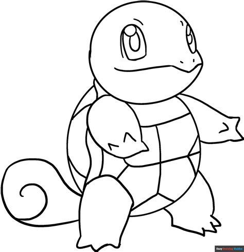 How To Draw Squirtle Pokémon Really Easy Drawing Tutorial